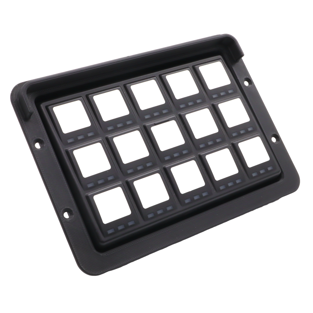 Flush mount bezel to suit MoTeC keypads