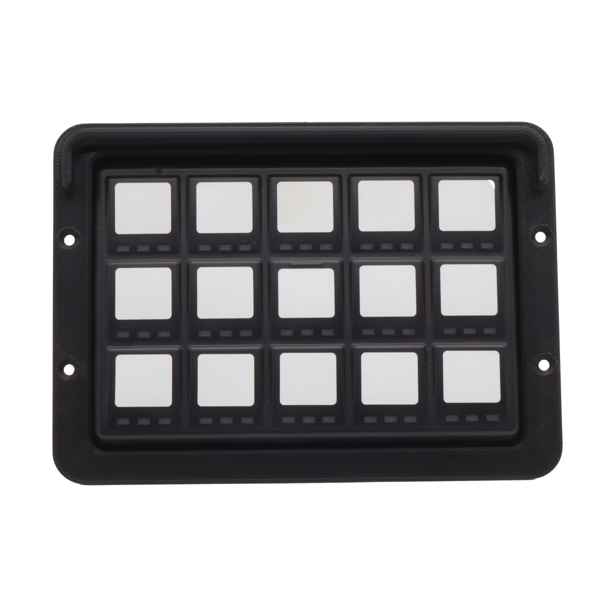 Flush mount bezel to suit MoTeC keypads